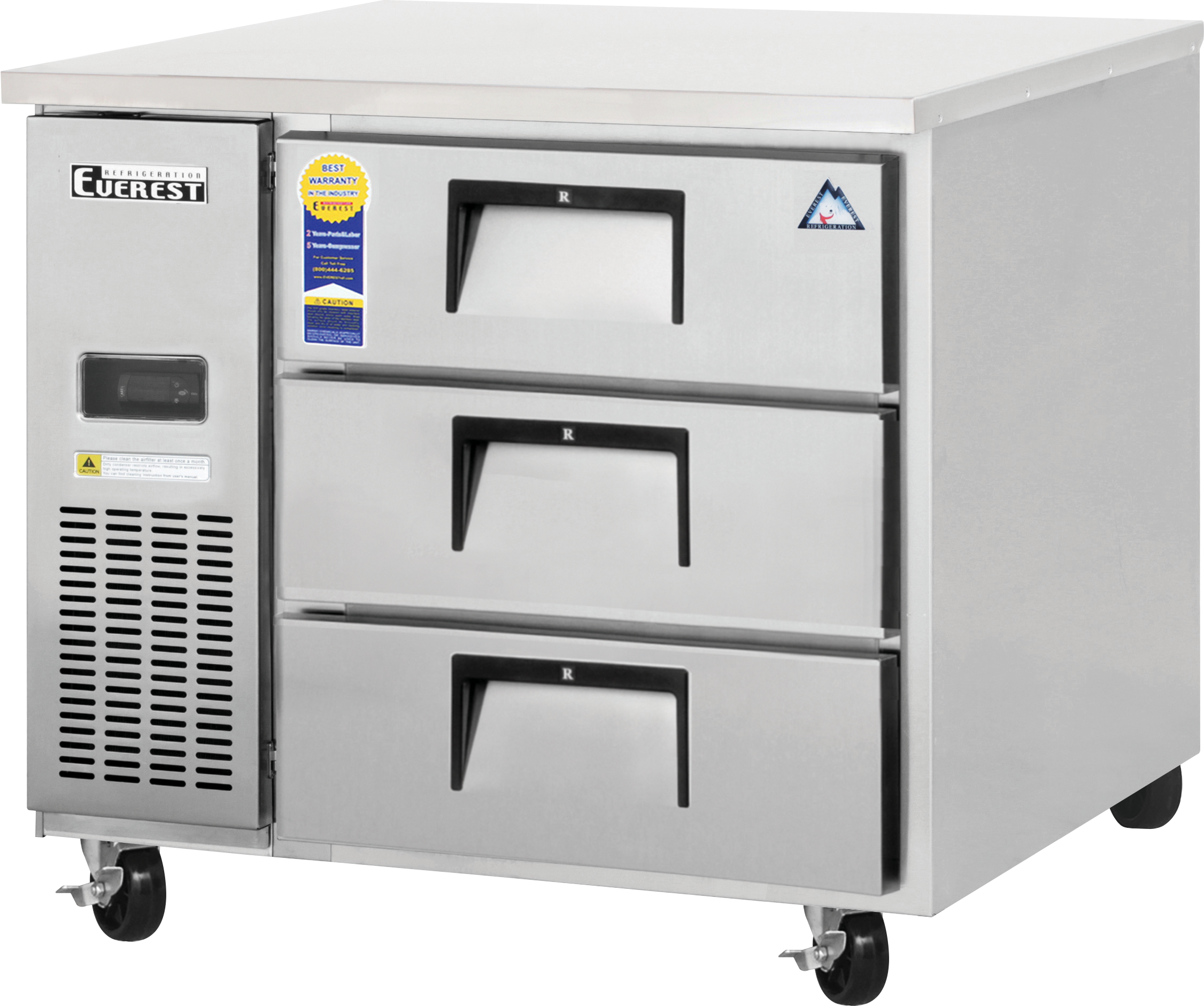 EUF90-3D Austune Everest 3 Drawers Freezer 906